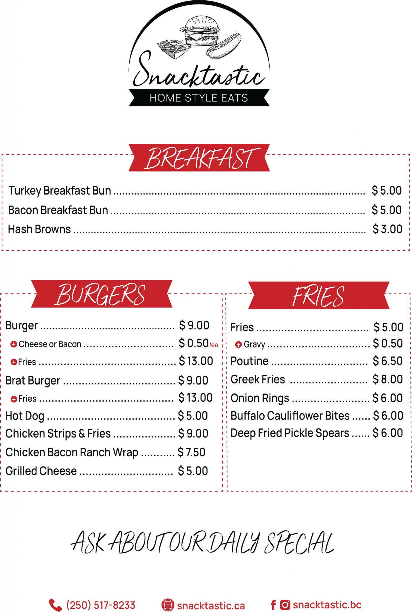 Snacktastic – Homestyle Eats